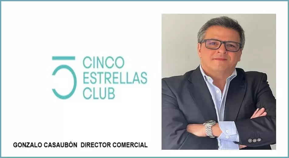 Cinco Estrellas Club incorpora a Gonzalo Casaubón como Director Comercial